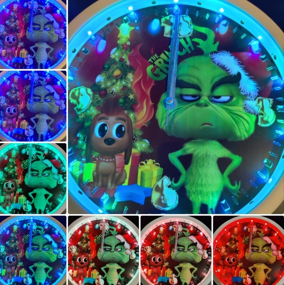 grinch n max | Wall Decor | Grinch Clock | Poshmark